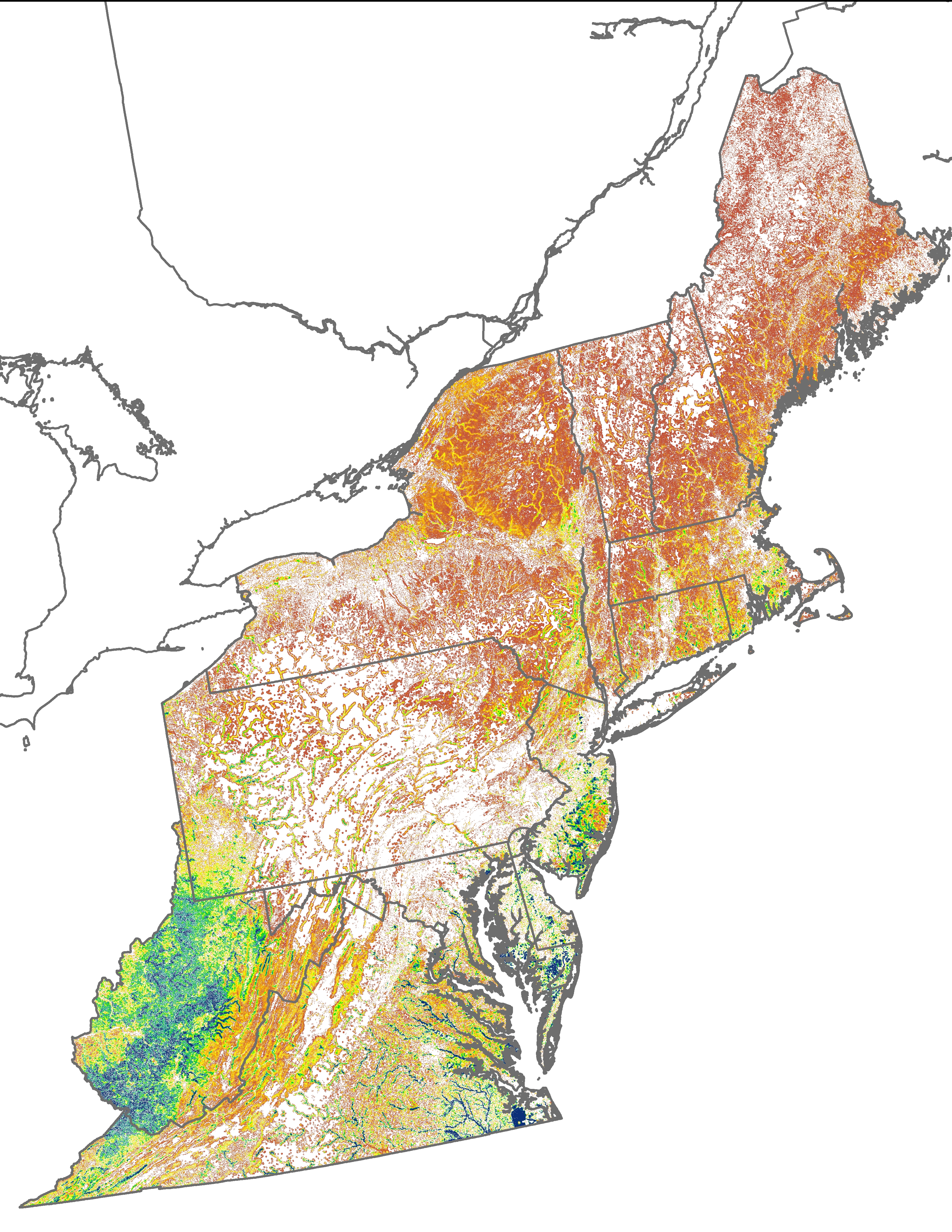 Landscape Capability for Red-shouldered Hawk, Version 2.0, Northeast — Landscape Partnership